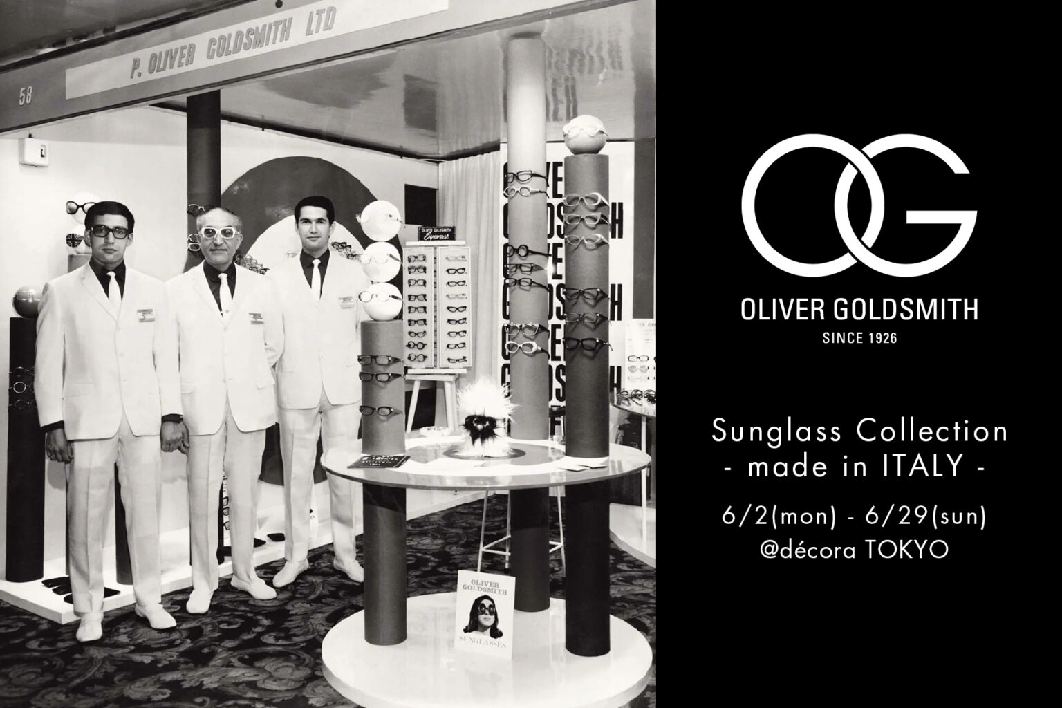 【decora】 OLIVER GOLDSMITH Sunglass Collection -made in ITALY- | NEWS – decora/G.B.Gafas ONLINE ...